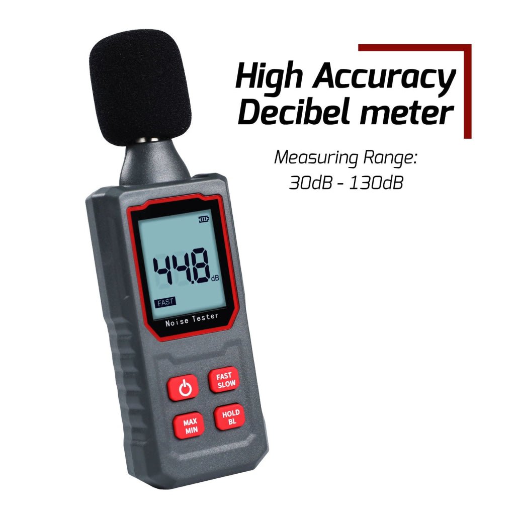 SLM-411 Digital Sound Level Meter 30~130 dBA Decibel Meter Capacitive Microphone Sensor dB ...