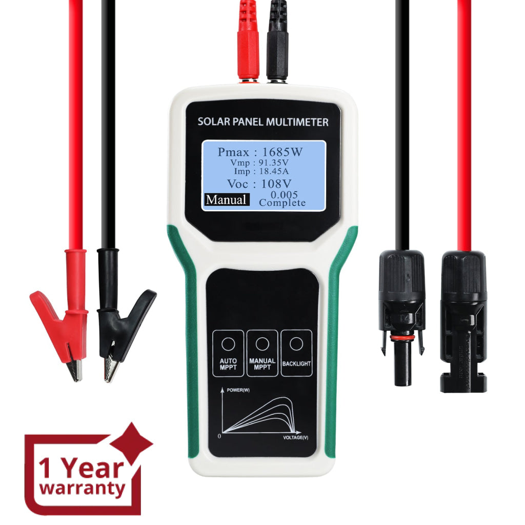 EMF-509 Solar Panel Meter 5-1800W MPPT Tester with Auto/Manual Detecti ...