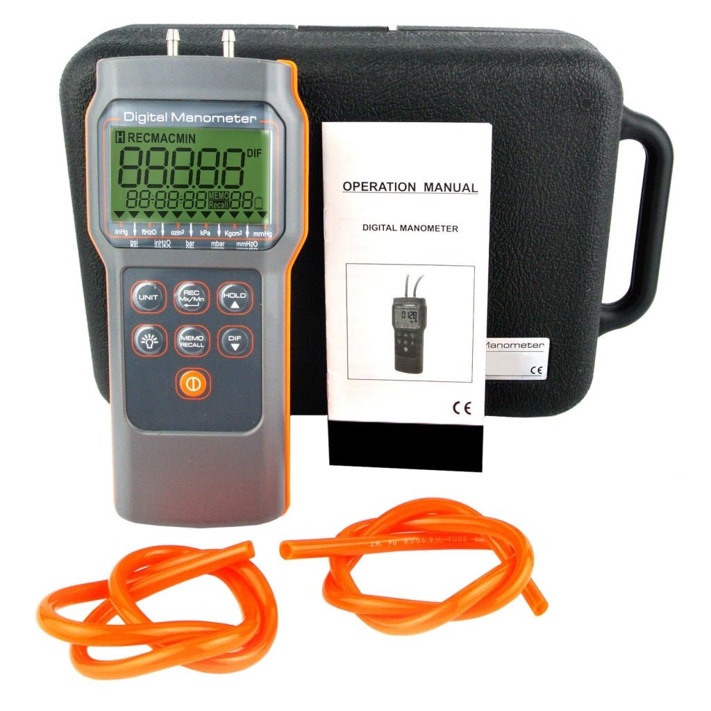 82152 Digital Differential Air Pressure Manometer 15.000psi Gauge High ...
