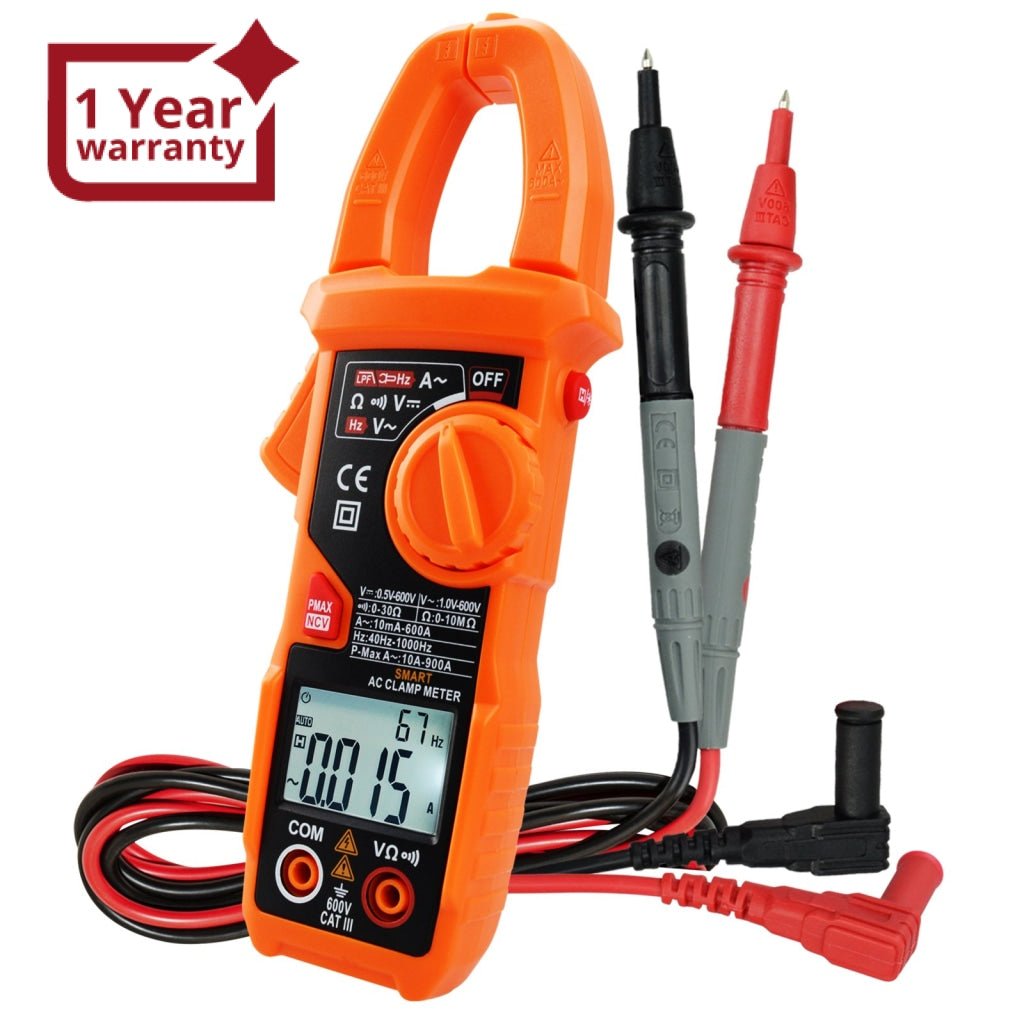 CLM-221 Smart Digital Clamp Meter Multimeter 6000 Counts Auto Scan Anti ...
