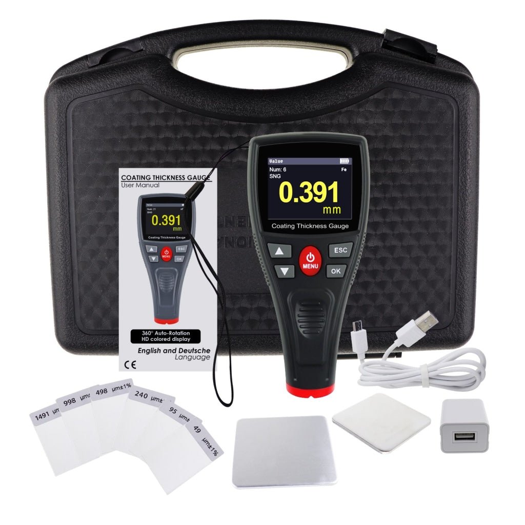 CTM-276 Professional Thickness Meter Gauge Digital HD Colored Display ...