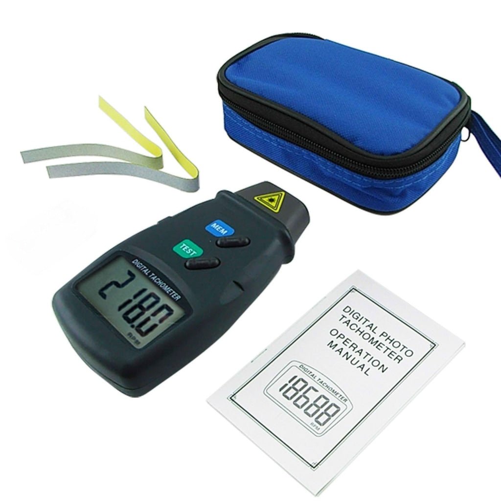 DM-6234P Digital Laser Non-Contact Photo Tachometer RPM Measurer with ...