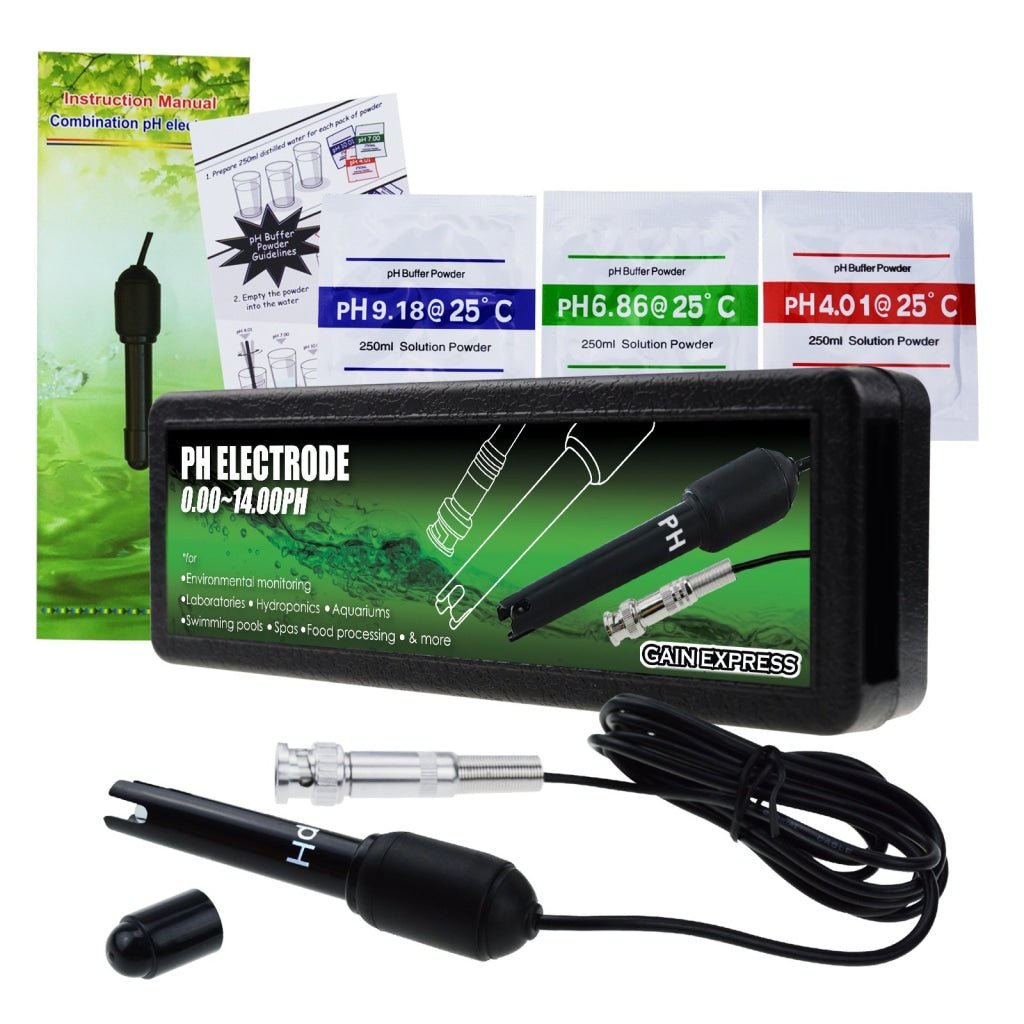 E-2627 PH Probe with BNC Connector, 150cm Long Cable 0-14pH Test Sensor ...