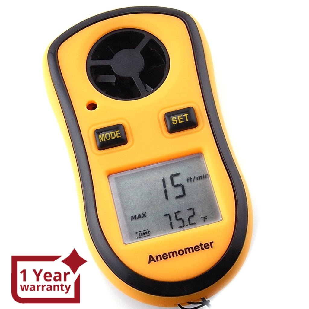 GM8908 Pocket-size Digital Thermo Anemometer, Handheld Air Wind Flow ...