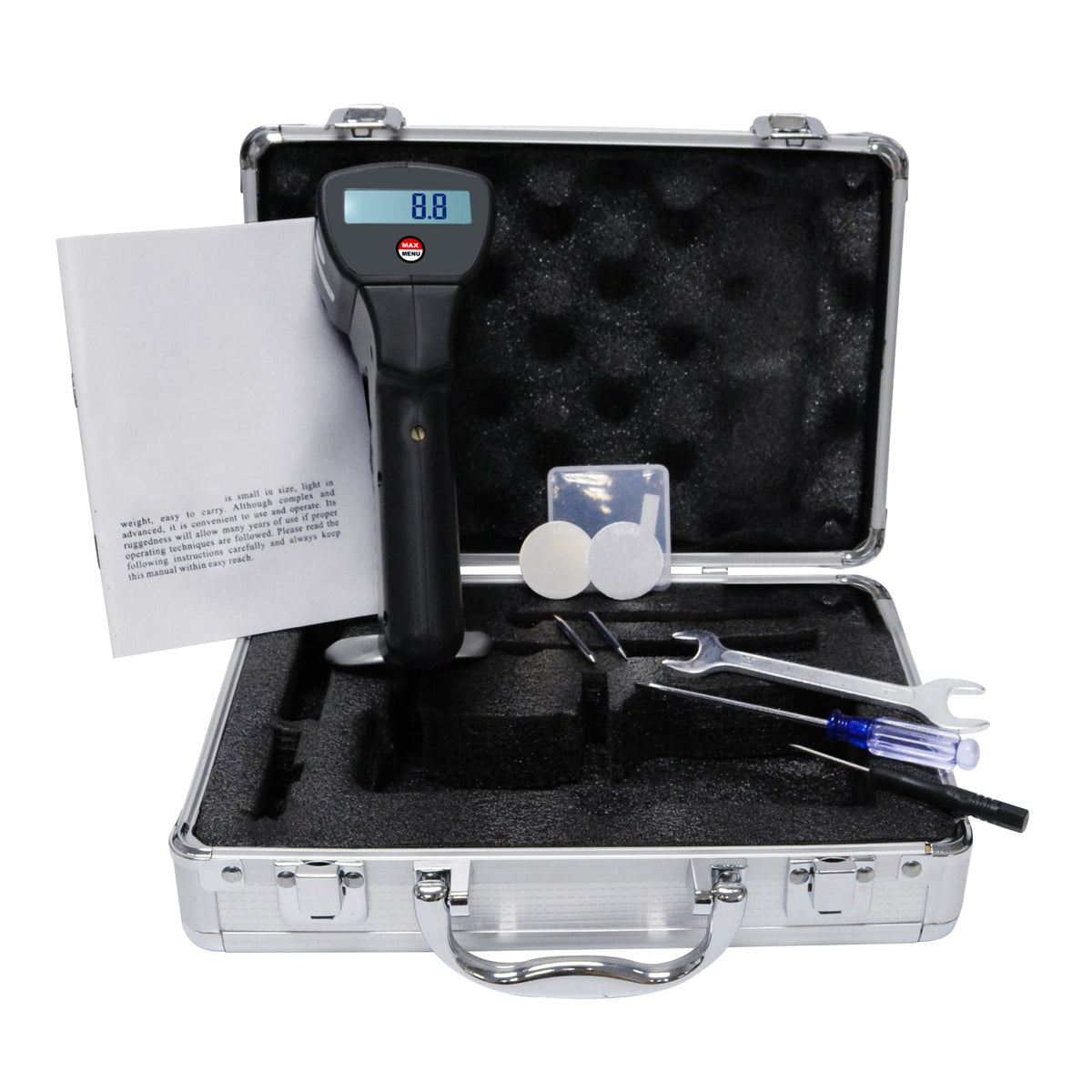 HM-934-1 Digital Indentation Barcol Hardness Tester 0~100 HBa Portable ...