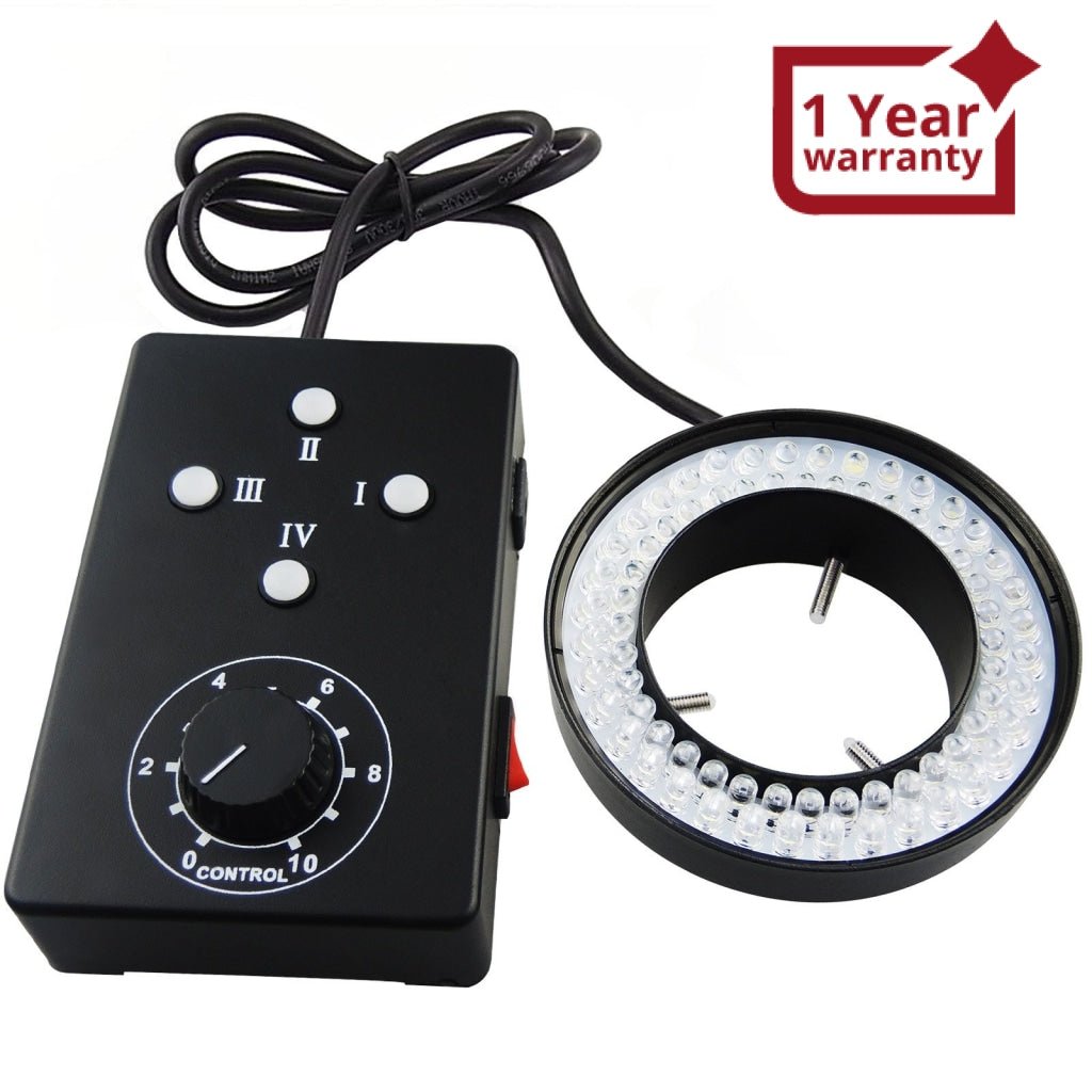 HS-72 Ring Light 62mm 72 LED Microscope Camera Illuminator Flash Lens ...
