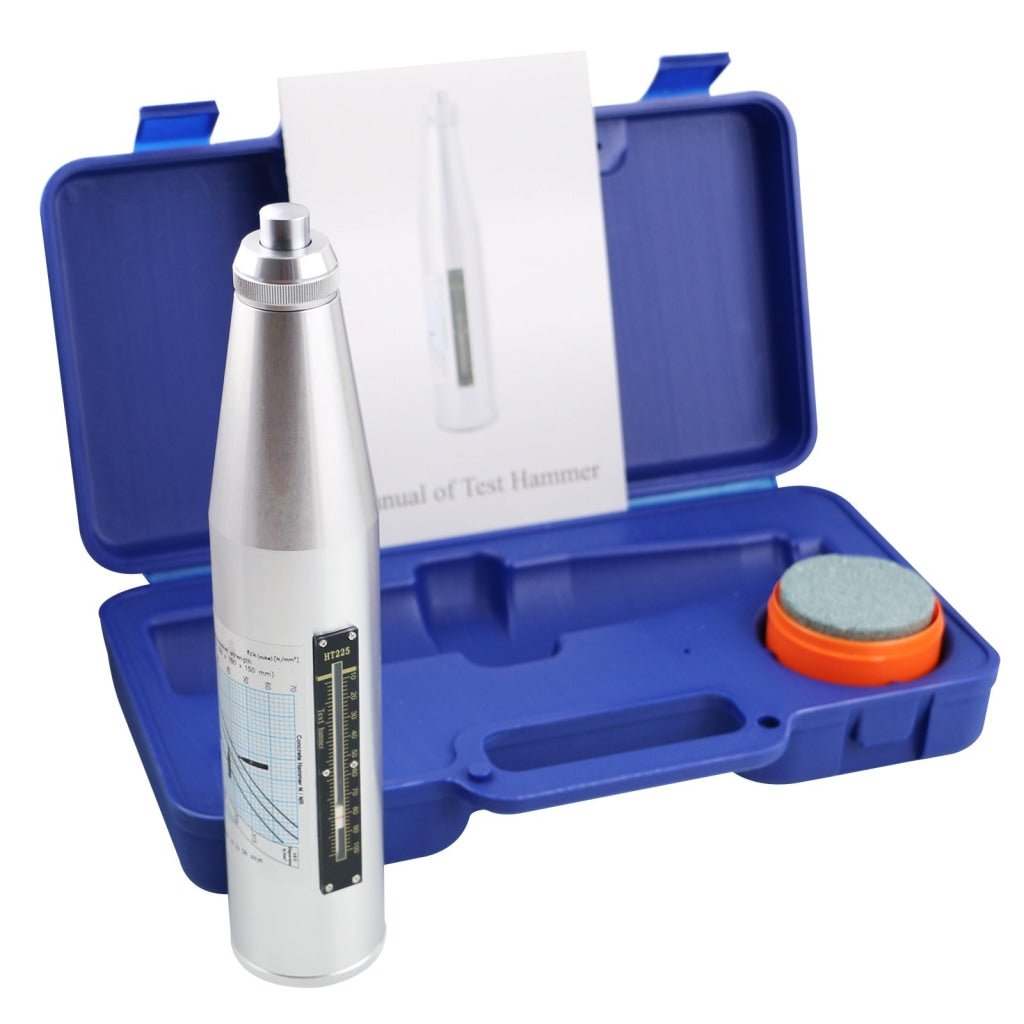 HT-225 Portable Concrete Rebound Hammer Resiliometer Test Meter Tool 10 ...