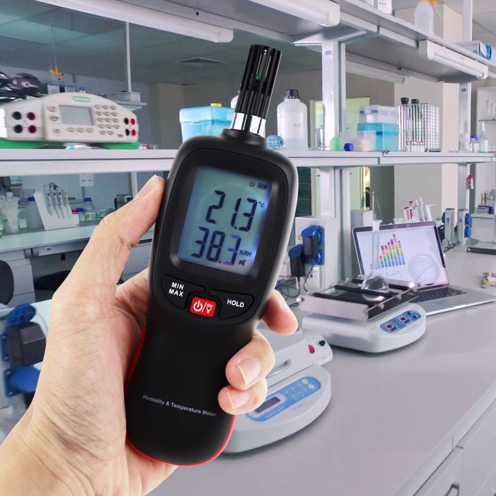 HTM-278 Digital Humidity Temperature Meter Psychrometer Thermo ...
