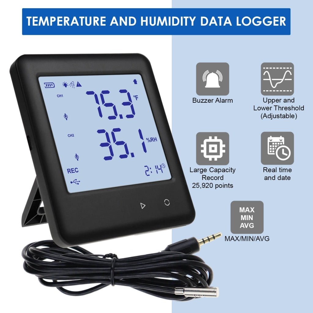 HTM-352 Data Logger Thermo-hygrometer Thermometer Temperature and ...