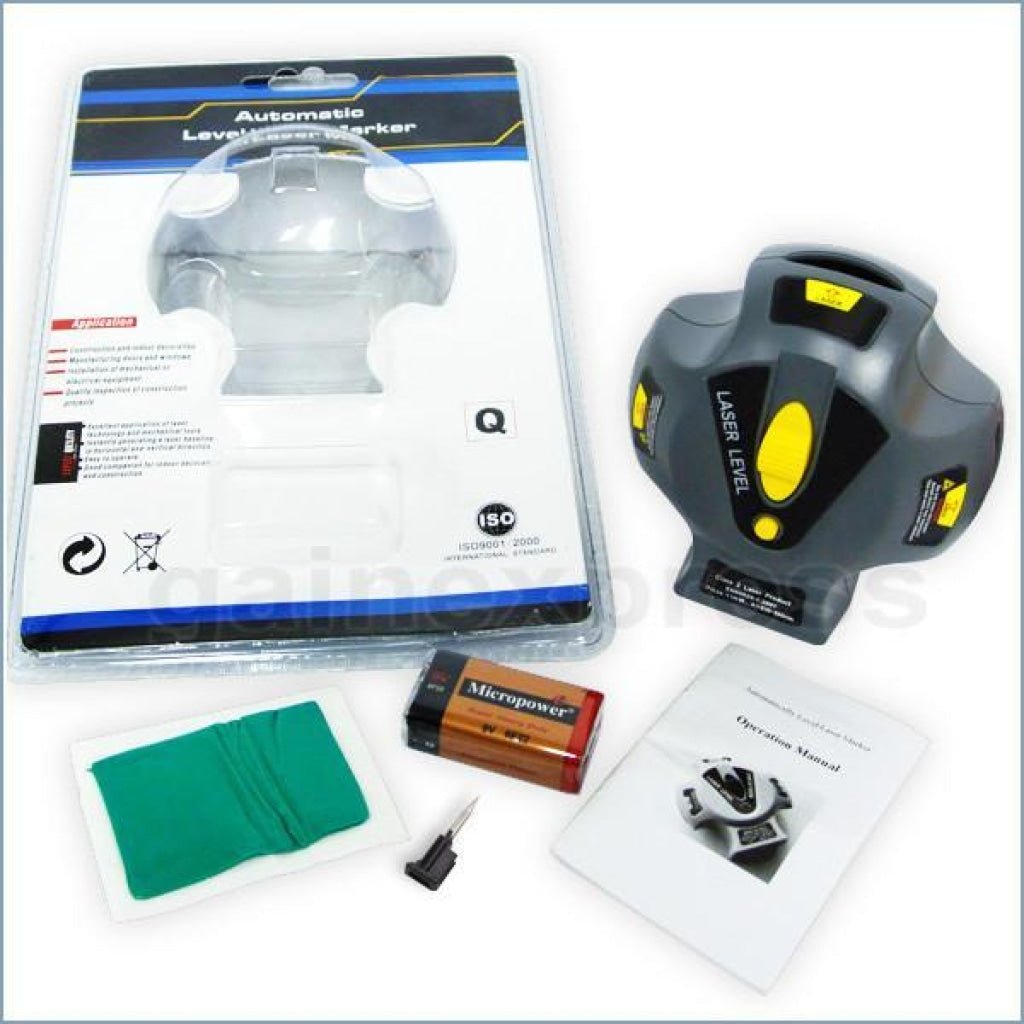 K01CK-0048G Auto Self Leveling Laser Level Marker 3 Beam Line Plumb ...