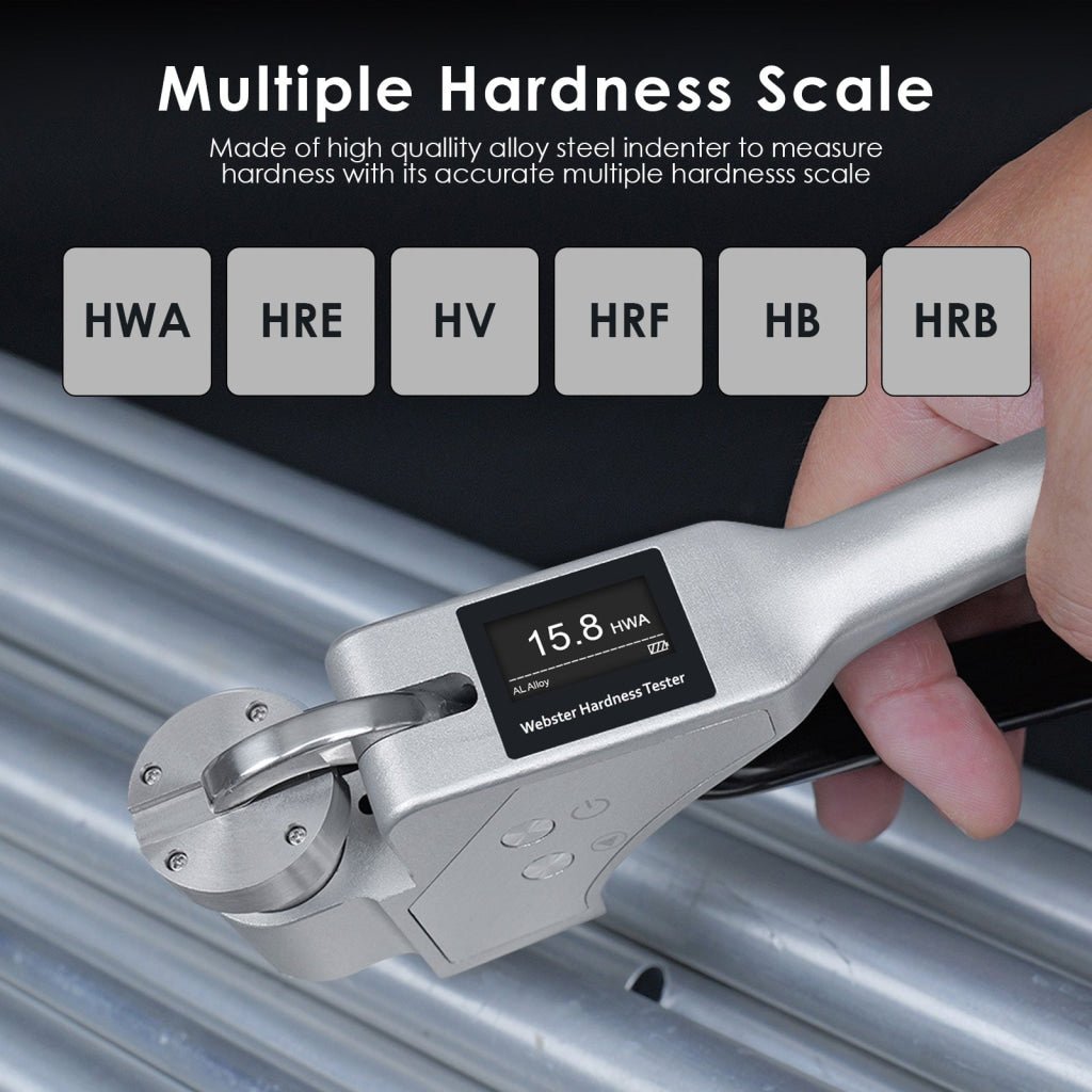 Portable Digital Webster Hardness Tester 6 Selectable Hardness Scale ...