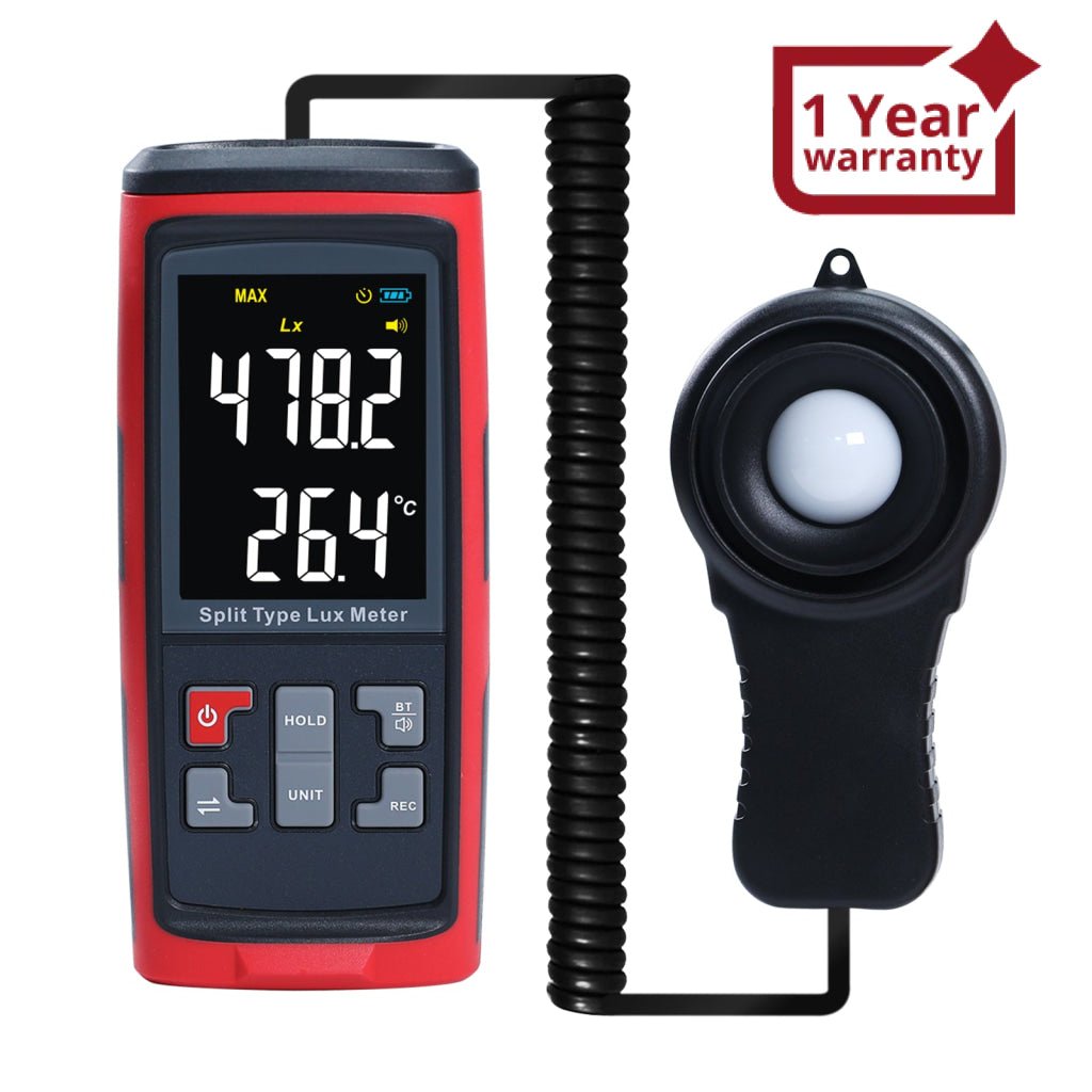 LUX-426 Split Type Digital Light Lux Meter with Temperature Measure ...