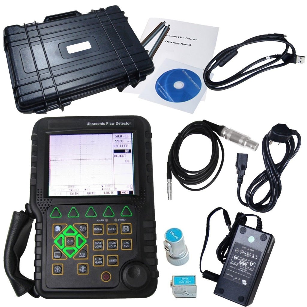 MFD500B 0-9999mm Mitech Digital Ultrasonic Flaw Detector Defectoscope ...