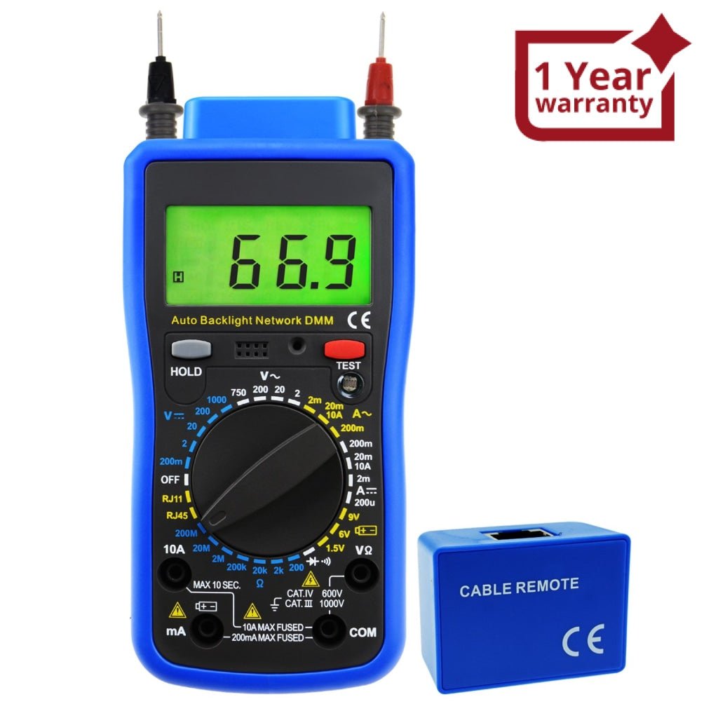 MUL-213 Network Digital Multimeter Tester Multi Meter, Telephone Line ...