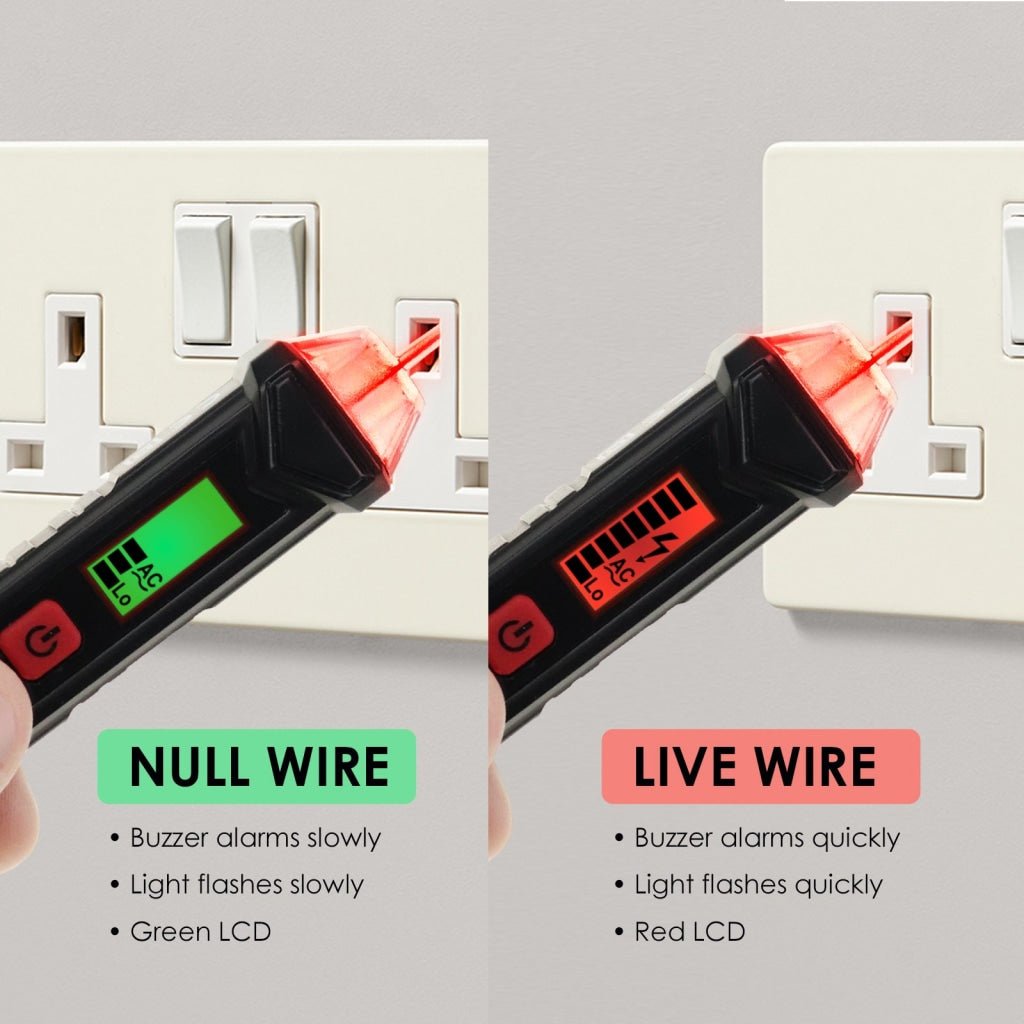 MUL-363 Non-contact AC Voltage Detector Dual Range NCV Tester 12V-1000V ...