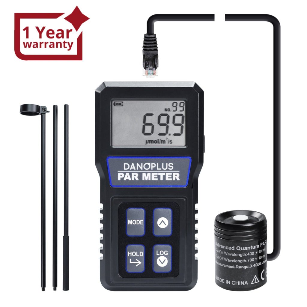 PAR-414 Full-Spectrum Quantum PAR Meter Waterproof Sensor IP68 for ...