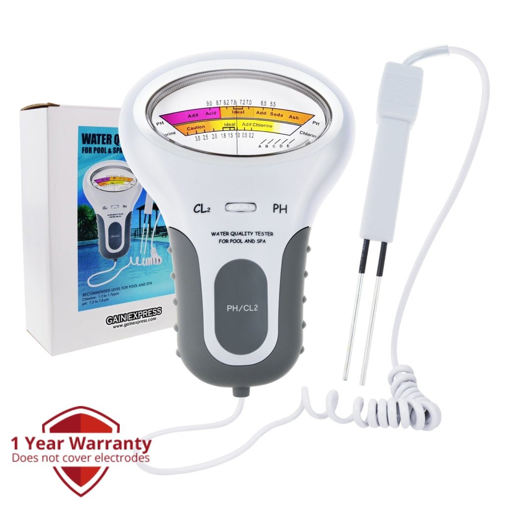 PHM-203 Chlorine Tester, PH & Chlorine Cl2 Level Meter Tester Test ...