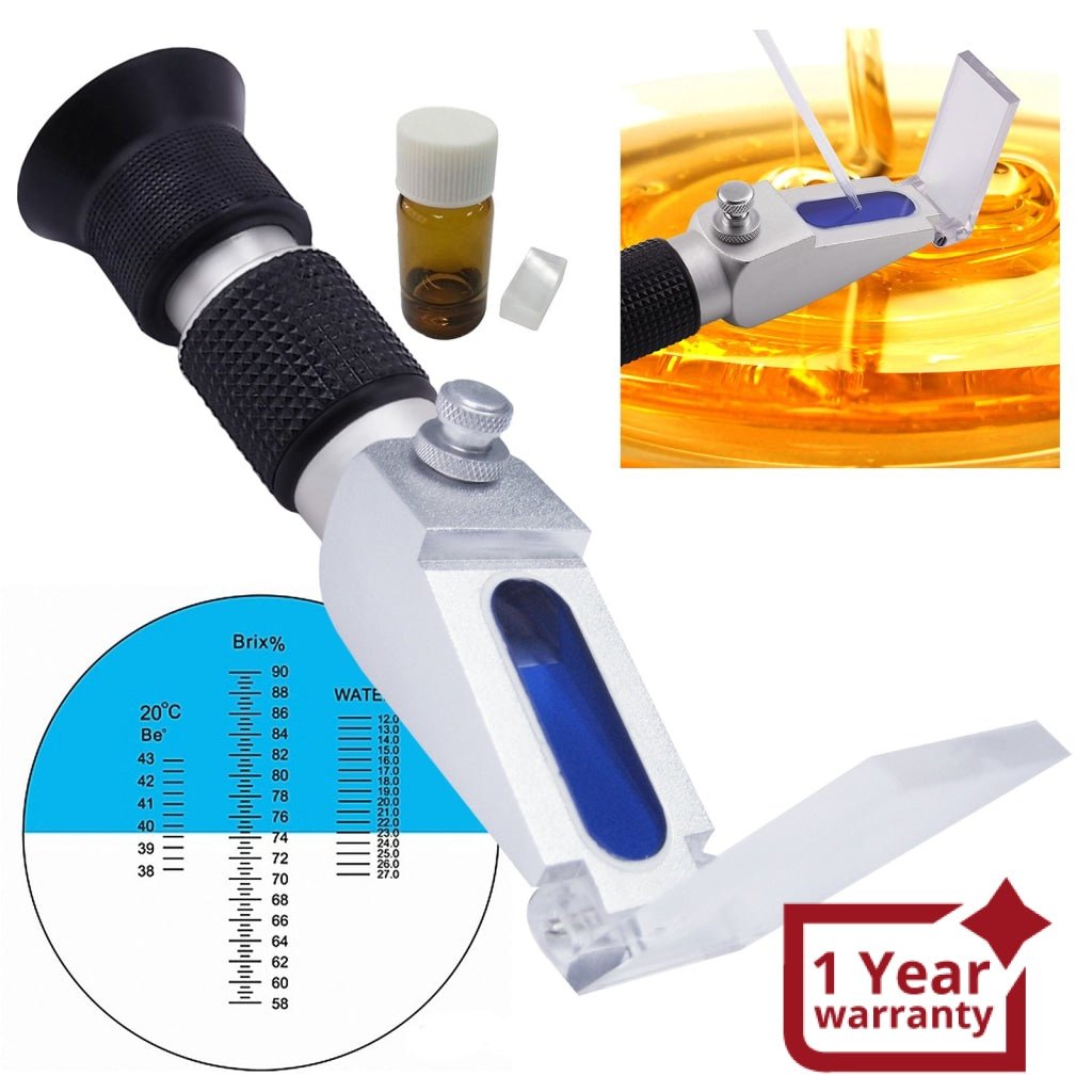 RHBN-90ATC New Handheld 58~90% ATC Honey Refractometer Water Brix Baume ...