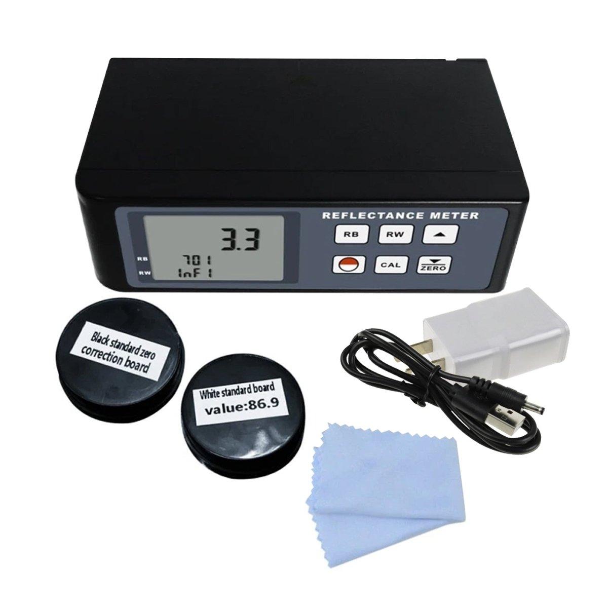 RM-206 Digital Reflectance Meter 0~100 Range Portable Cryptometer Light ...