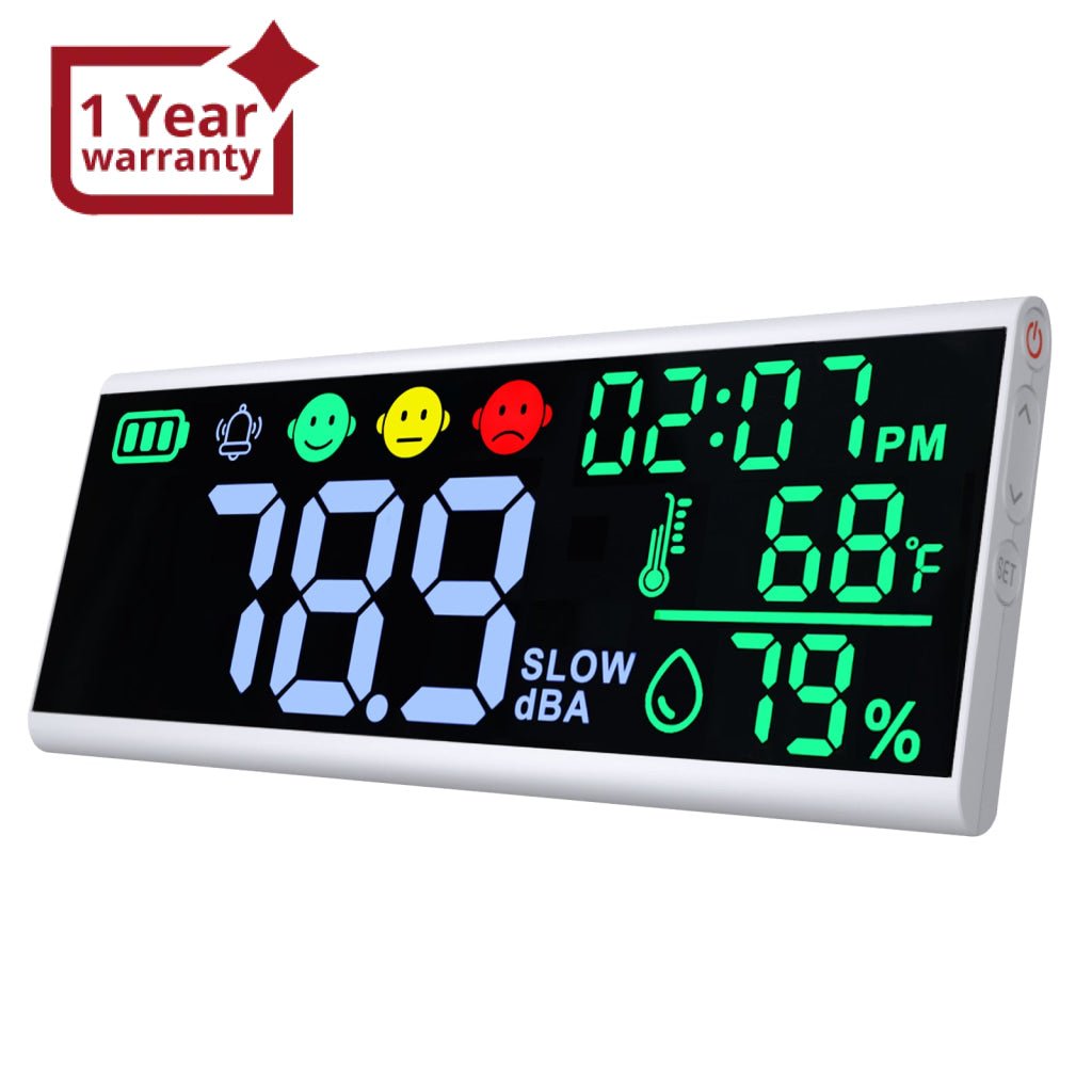 SLM-413 Wall-mounted|Desktop Noise Decibel Meter 13" Colored Screen ...