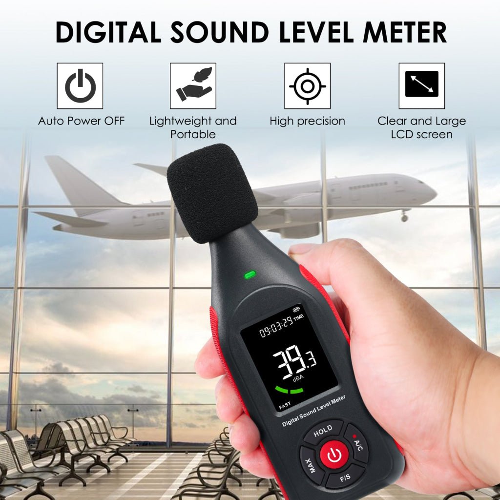 SLM-442 Sound Level Meter Datalogger Decibel Noise Tester SPL Monitor ...