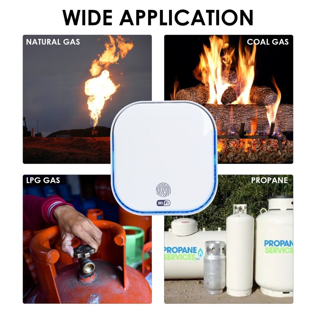 Smart Wifi Natural Gas Alarm Sensor LPG Methane CH4 Combustible Gas ...