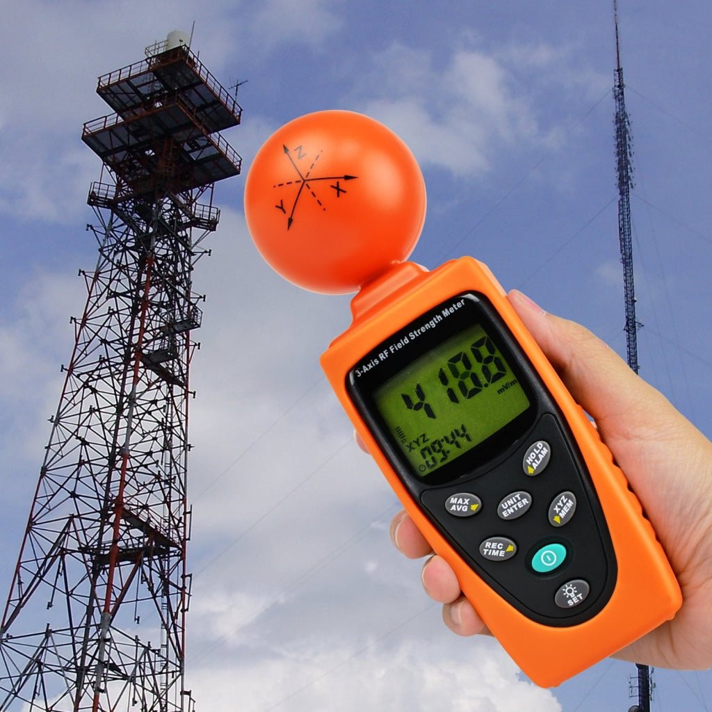 T95 Digital 3-AXIS EMF RF Radiation ElectroSmog Power Meter Tester ...