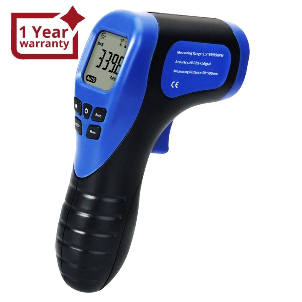 TAC-44 Handheld Digital Laser Non-Contact Tachometer, Rotational Speed ...
