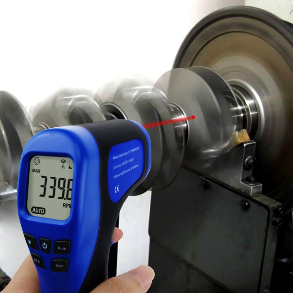 TAC-44 Handheld Digital Laser Non-Contact Tachometer, Rotational Speed ...