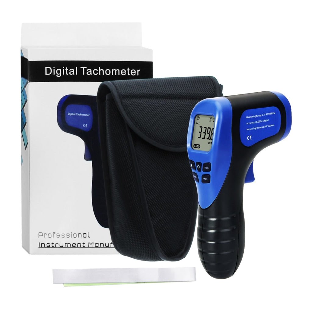 TAC-44 Handheld Digital Laser Non-Contact Tachometer, Rotational Speed ...