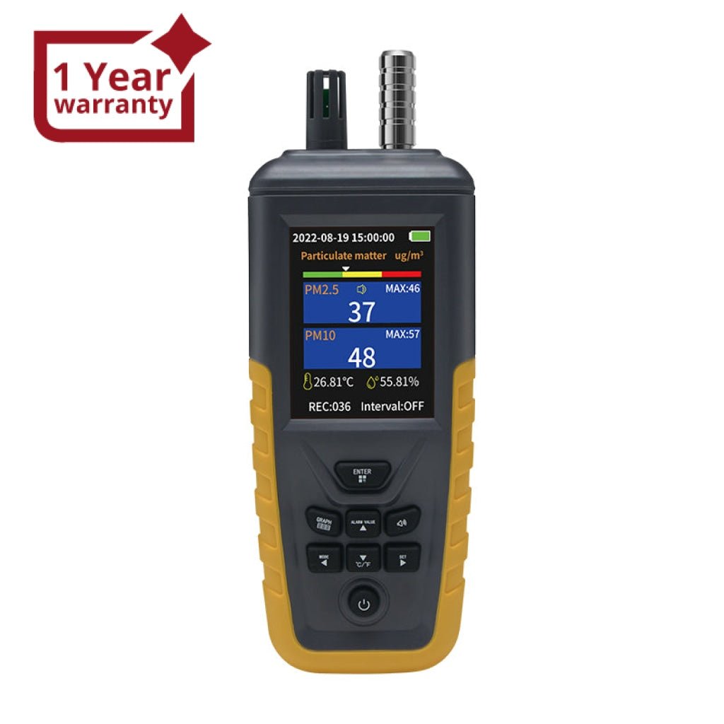 TC-8100 Digital Handheld Dust Particle Counter PM2.5, PM10 AQI Tester ...