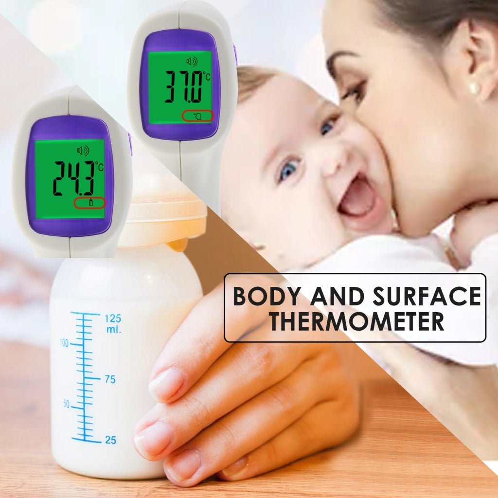 THE-292 Non Contact IR Forehead Thermometer Human Body and Object ...