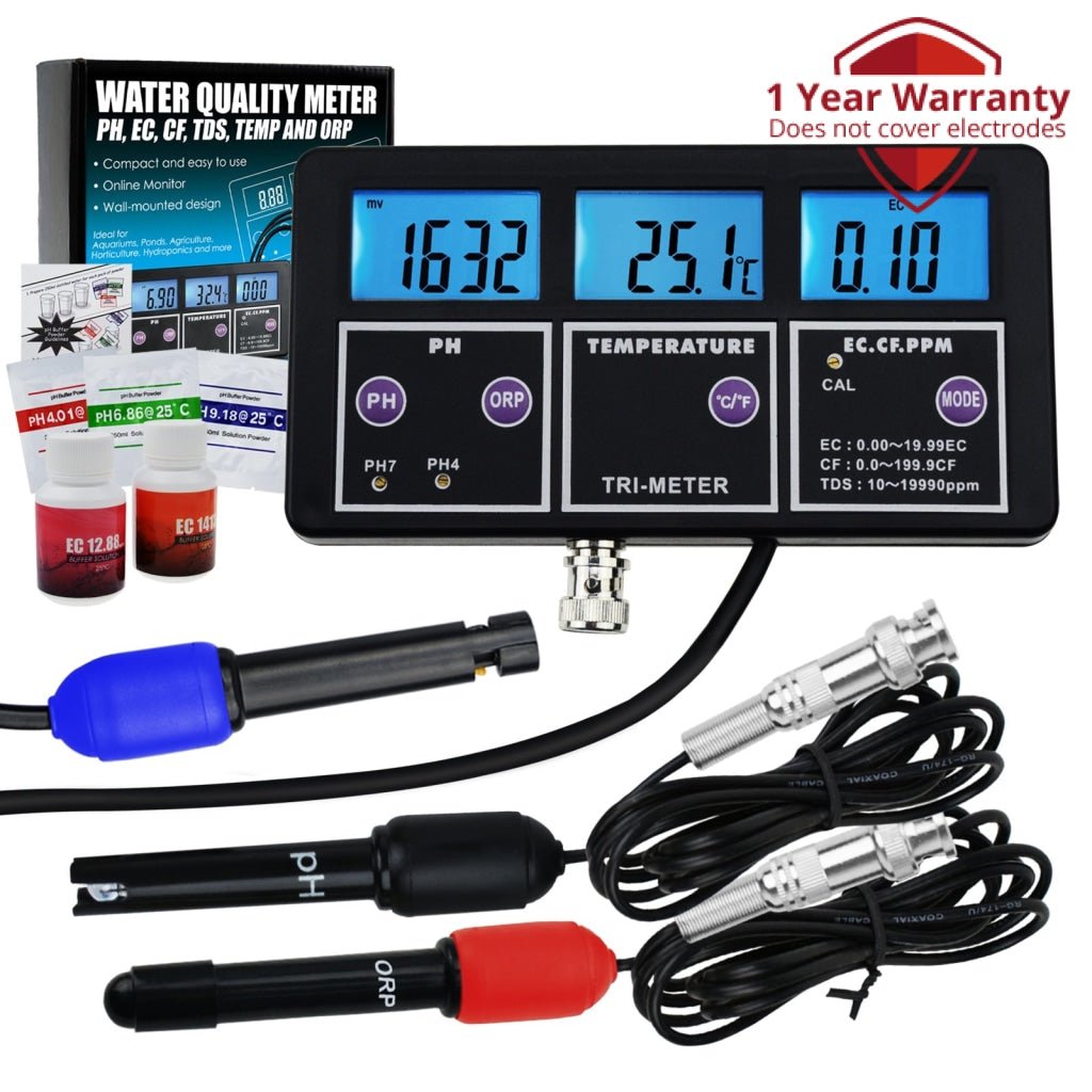WQM-243 6 in 1 Professional Multi-parameter pH/ ORP Redox/ EC/ CF/ TDS ...