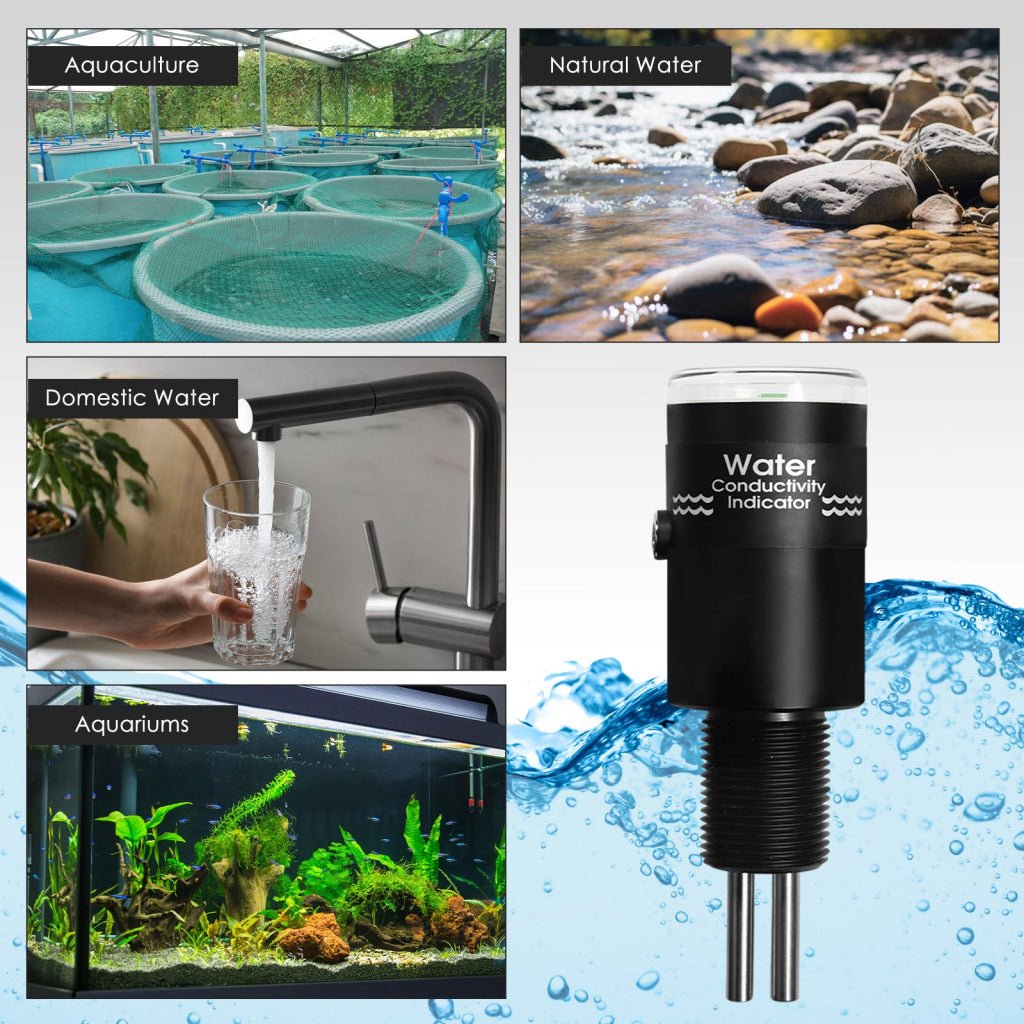 WQM-453 Water Quality Conductivity Indicator 7 LED Conductivity Level ...