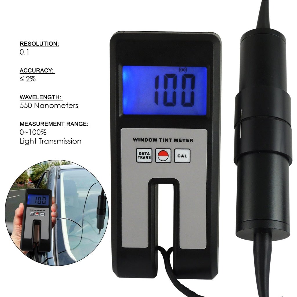 WTM-1100 Window Tint Meter Visual Light Transmission 18mm Thickness ...