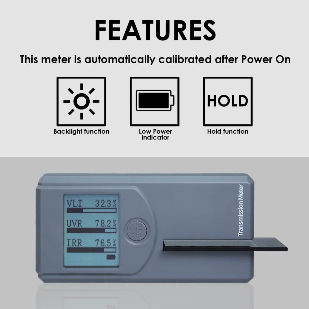 WTM-404 Portable Tint Meter Window Tint Tool with Automatic Calibration ...
