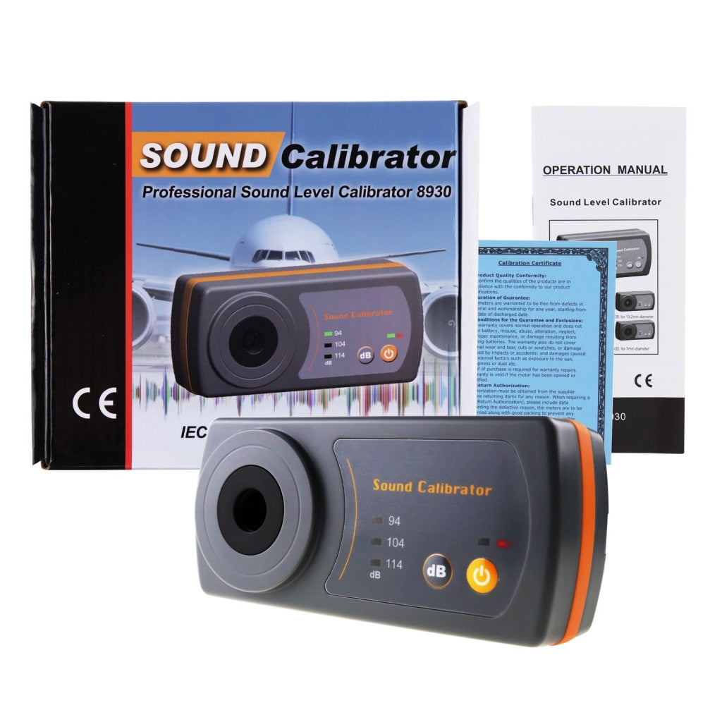 8930B Compact Sound Level Calibrator 114dB / 94dB / 104dB Calibration ...